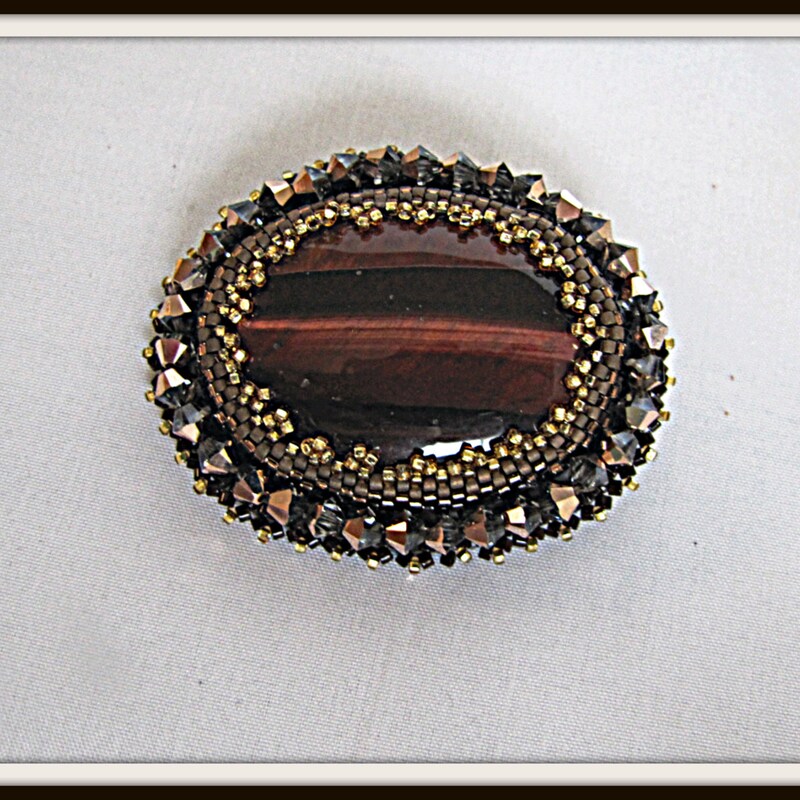 Beaded Broach - Etsy
