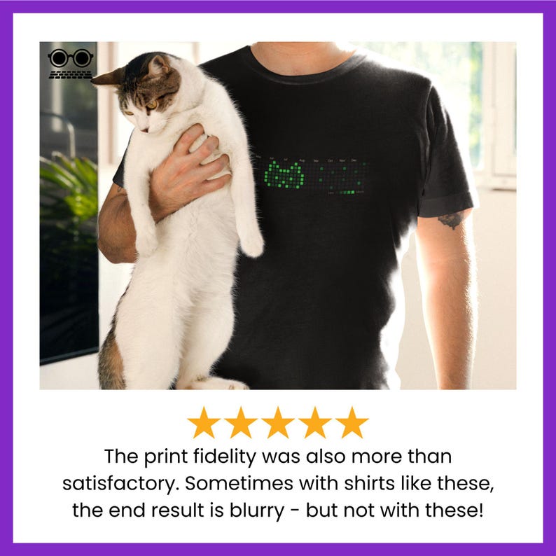 Github Cat | Cat T-shirt Design Using the Github Contribution Graph is ...