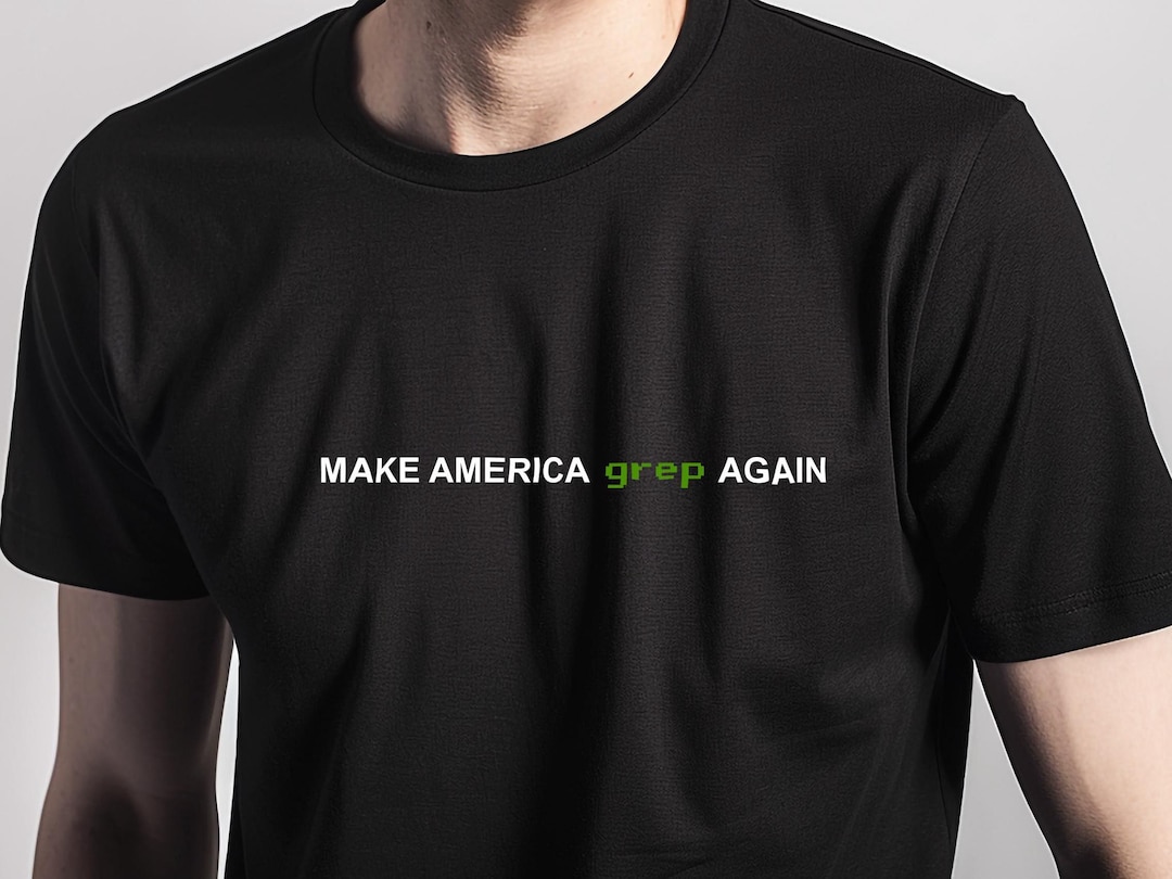 Make America Grep Again Funny Programmer Elections T-shirt, Developer Shirt, Gift for Geeks ...