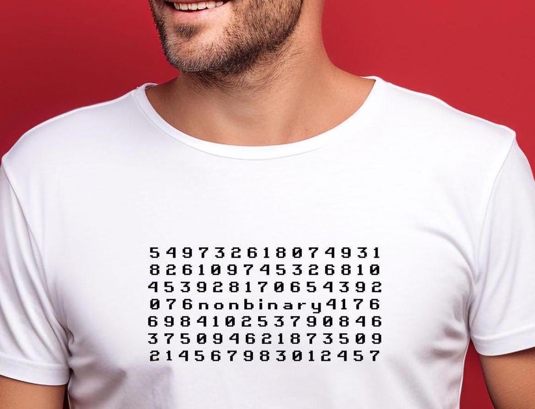 Non Binary Shirt | Unique Matrix T-shirt | Inclusive Tech Apparel ...