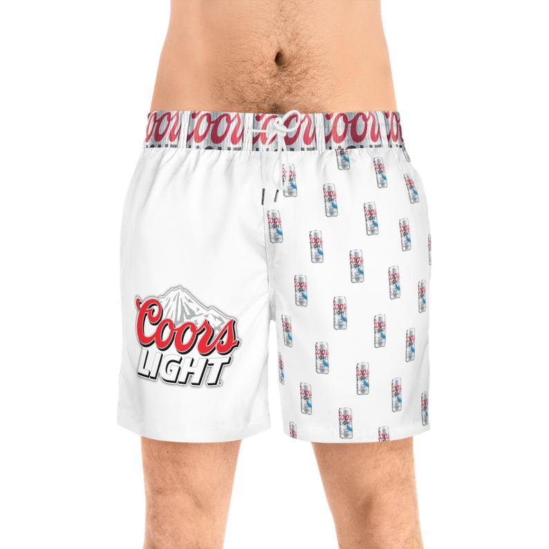 Coors Light Swim Shorts for Pool Parties, Summer Beachwear, Vacation ...