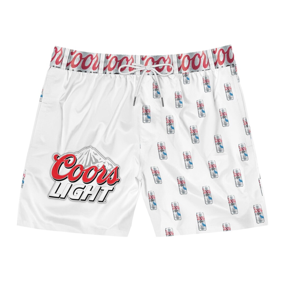 Coors Light Swim Shorts for Pool Parties, Summer Beachwear, Vacation ...