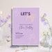 Lilac Birthday Party Invitation Card Template - Etsy