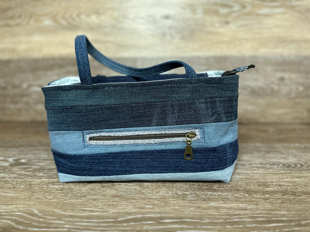 Upcycled Denim Handbag, Eco-friendly Purse - Etsy