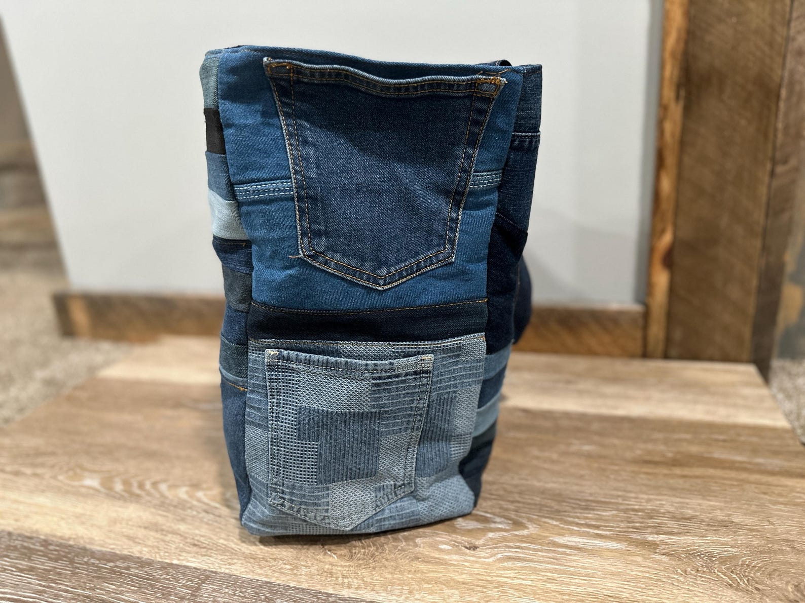 Denim Bag, Upcycled Denim Bag, Denim Purse, Denim Handbag #5 - Etsy
