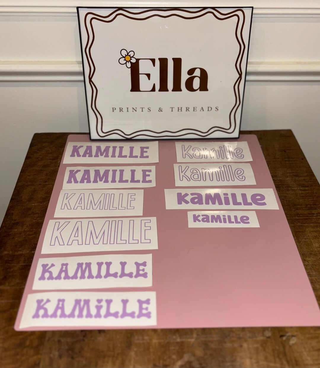 10pc Custom Name Vinyl Decal Set for Kids – Personalized Waterproof ...