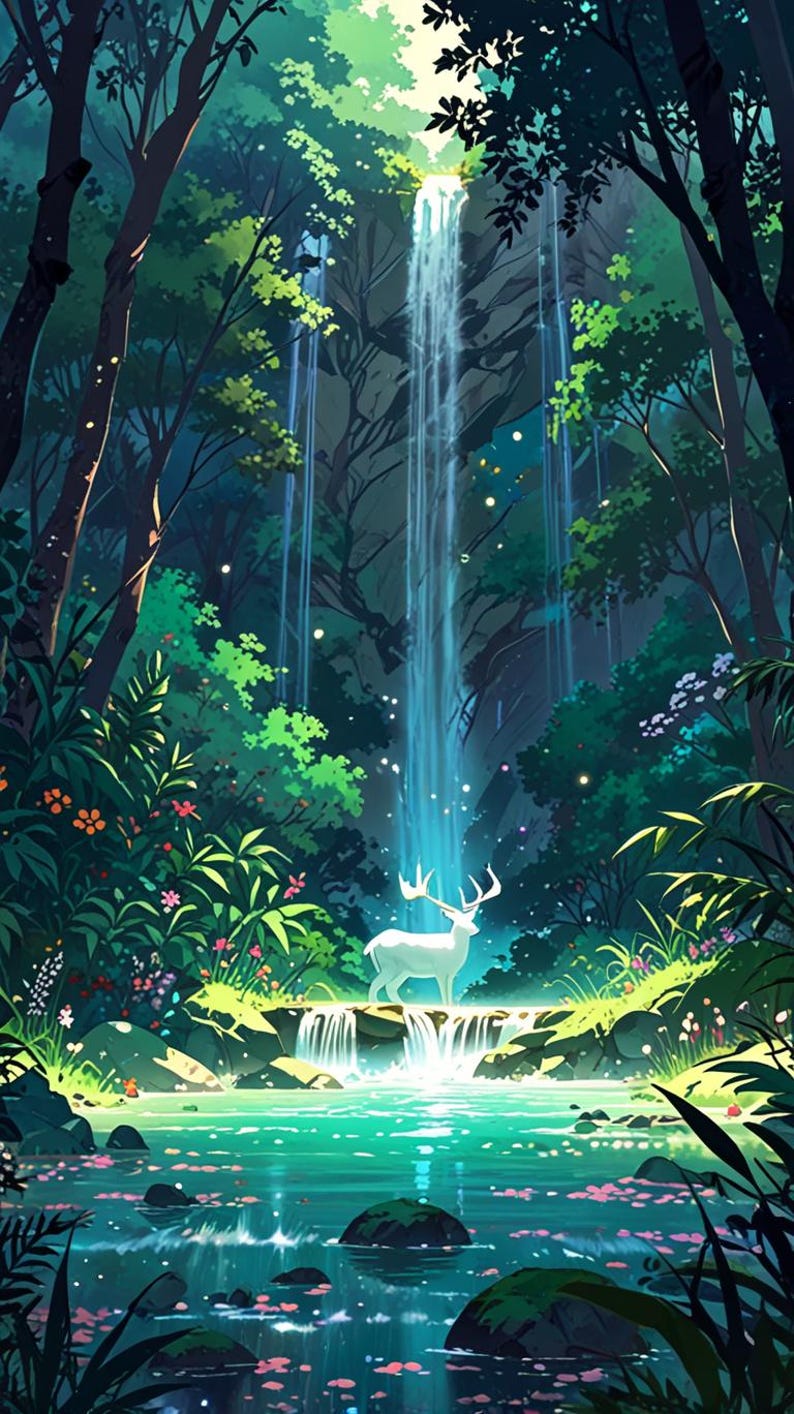 Anime Nature Wallpaper - Etsy