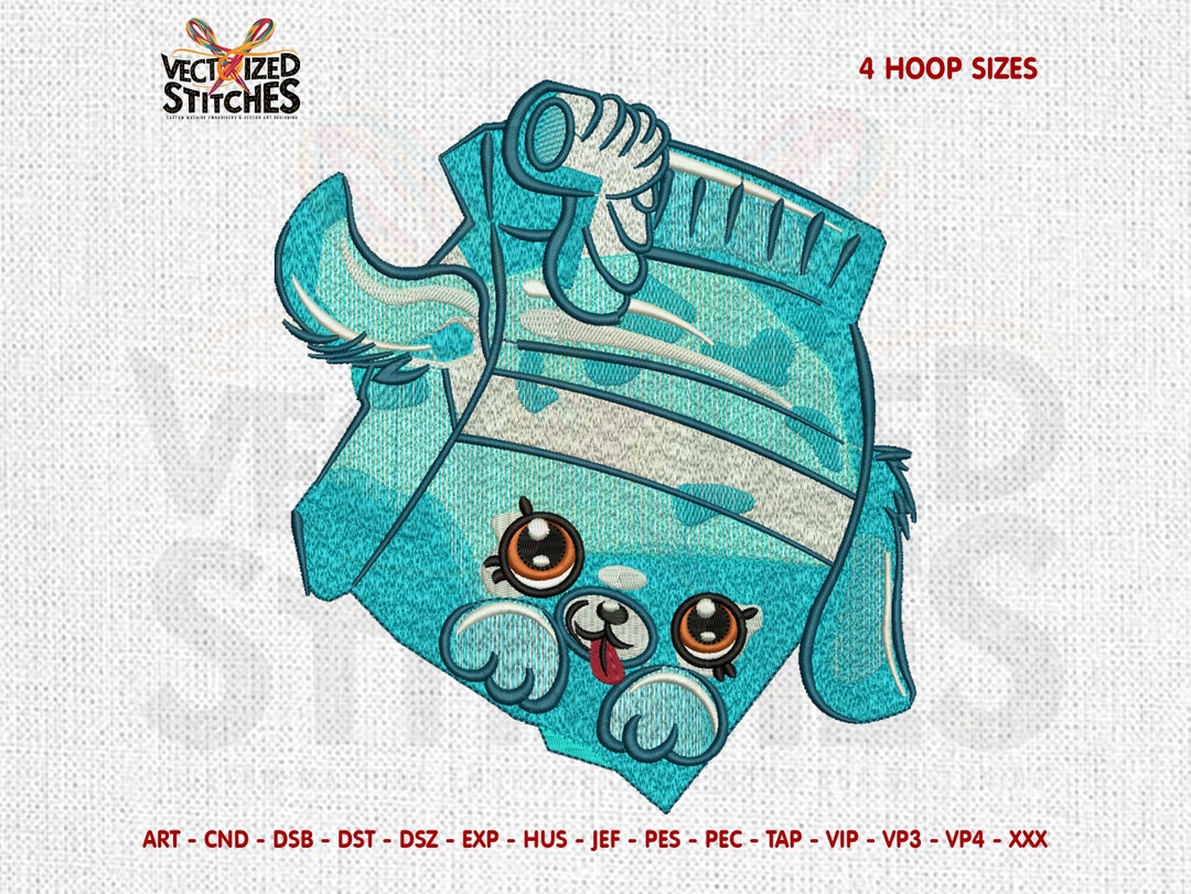 Shopkins Milk Bud Embroidery Design Shopkins Digitized Embroidery ...