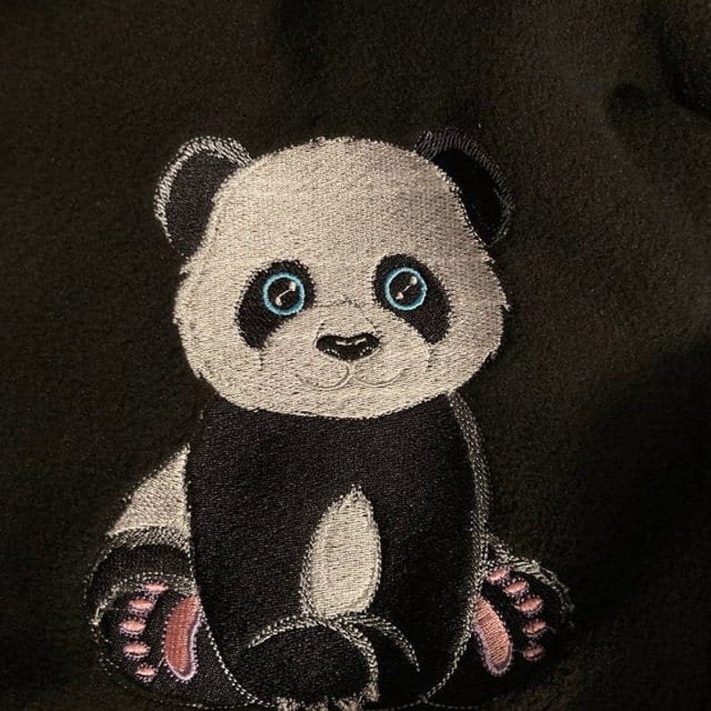 Panda Embroidery Design, Animal Embroidery Design, Machine Embroidery ...