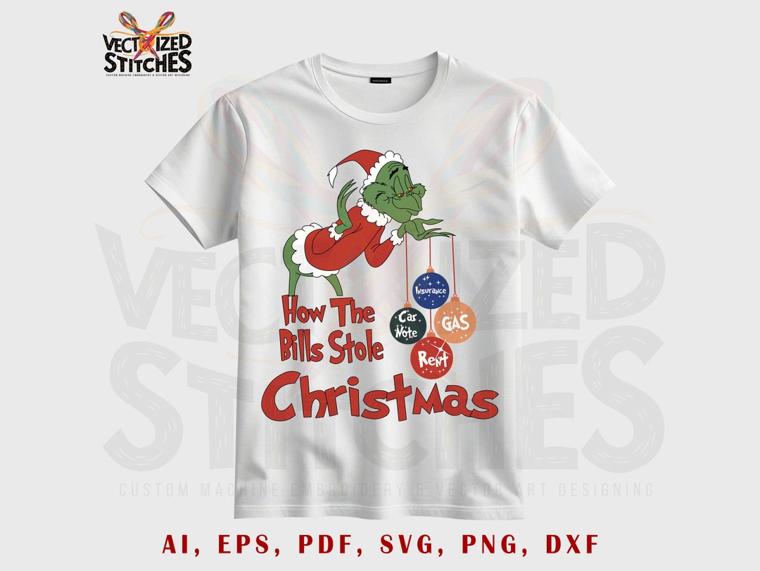 Grinch How The Bills Stole Christmas Svg Funny Christmas Grinch Svg