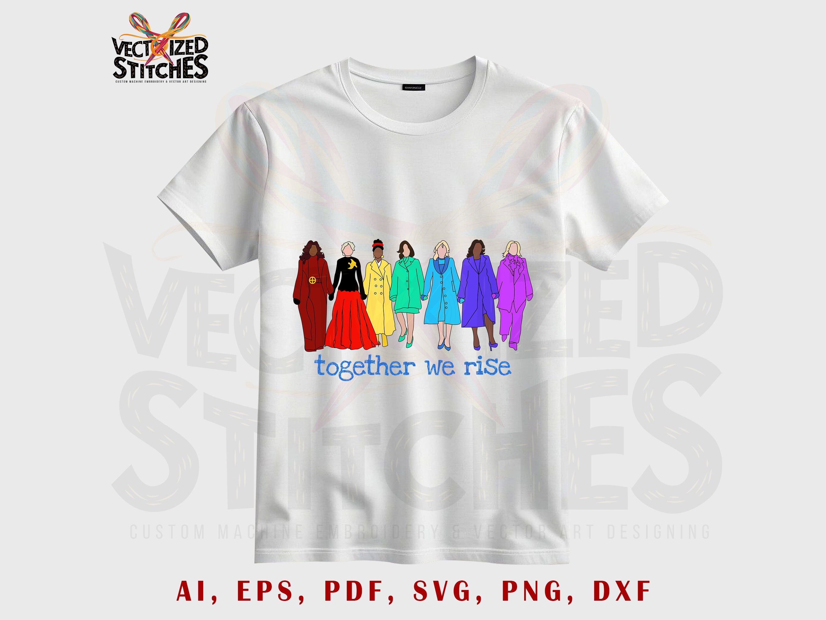 Together We Rise Svg, Digital Image Clipart, Sublimation Vector Png ...