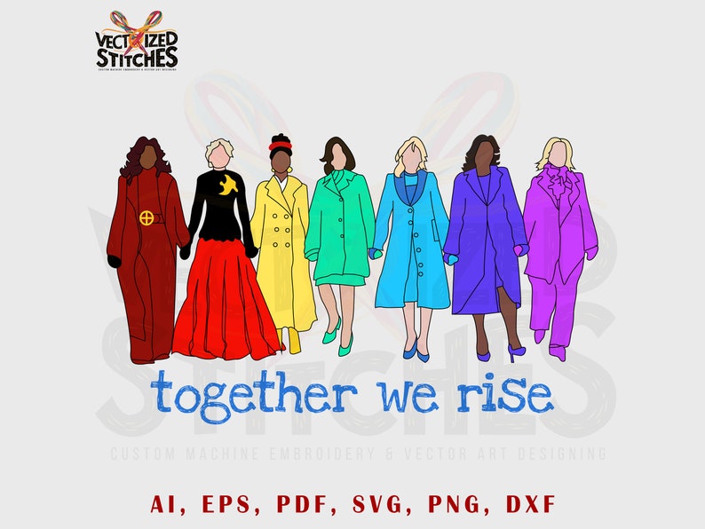Together We Rise Svg, Digital Image Clipart, Sublimation Vector Png ...