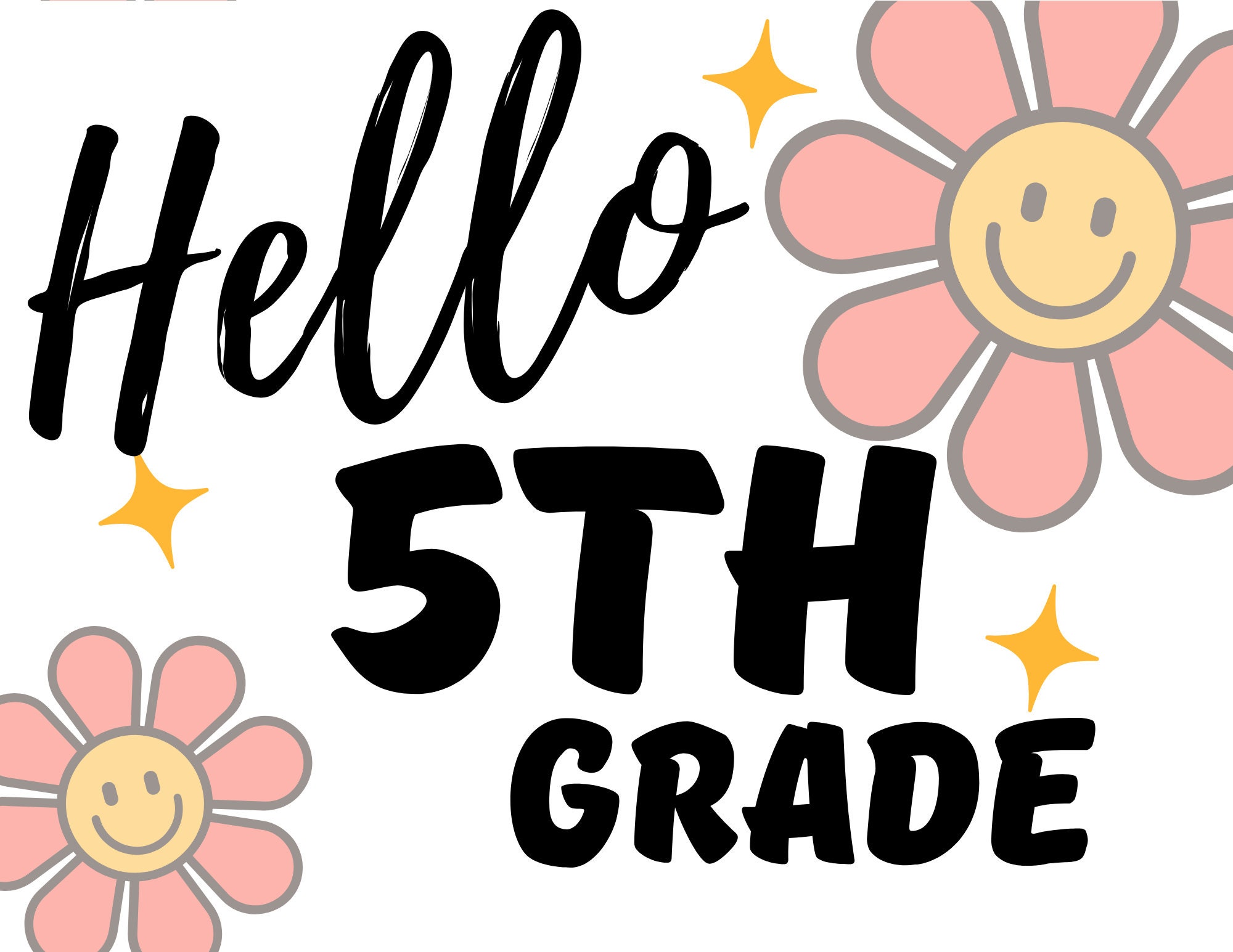 Back to School Poster Hello School Poster Printable Retro School Sign ...