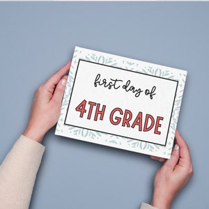 Digital First and Last Day of School Posters | Homeschool Posters | 1st ...