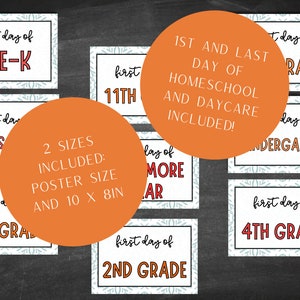 Digital First and Last Day of School Posters | Homeschool Posters | 1st ...