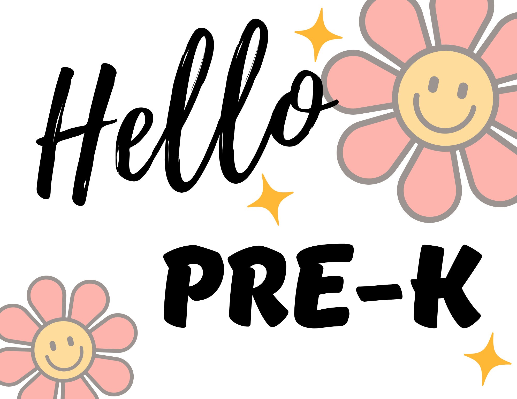 Back to School Poster Hello School Poster Printable Retro School Sign ...