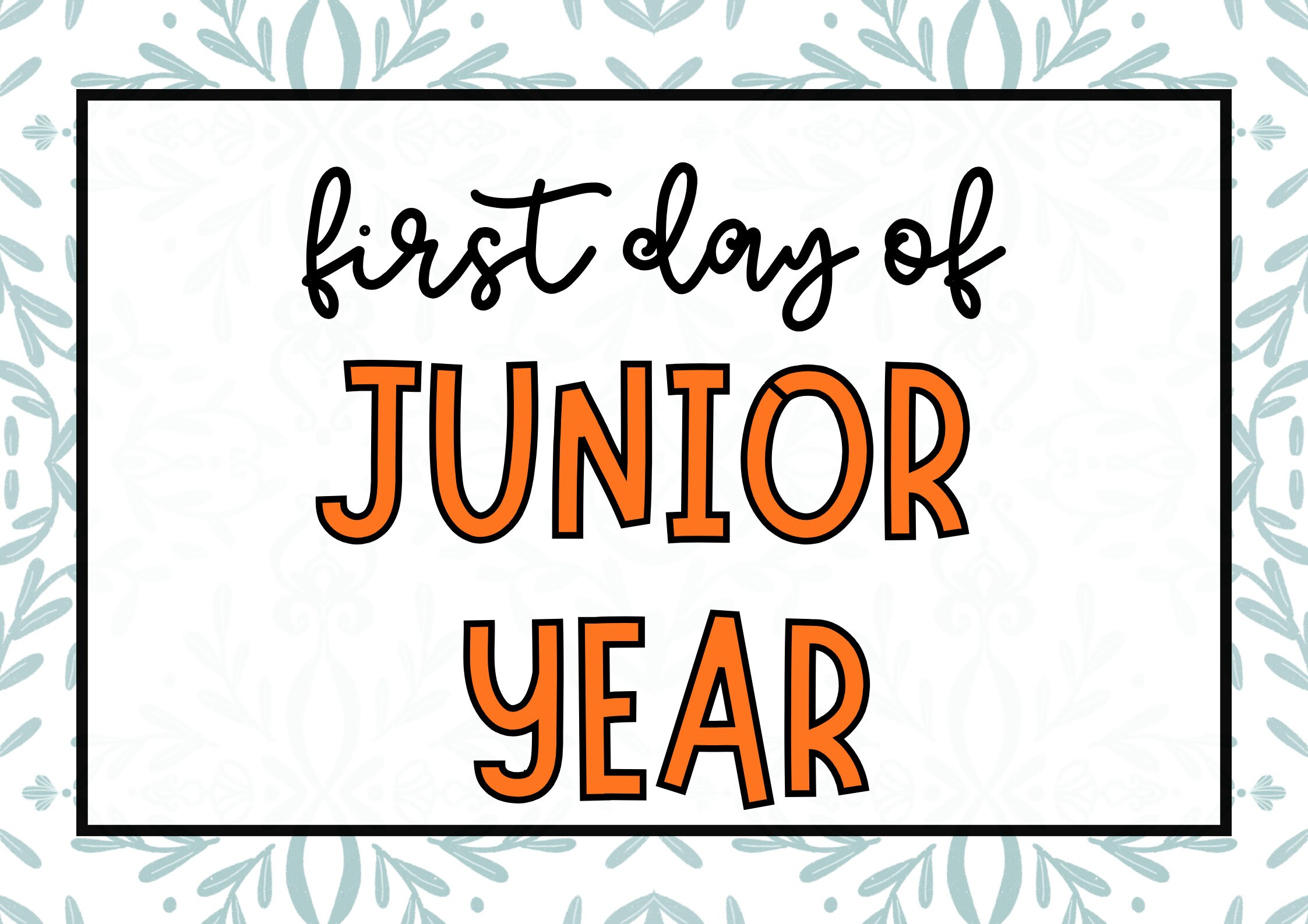 Digital First and Last Day of School Posters | Homeschool Posters | 1st ...
