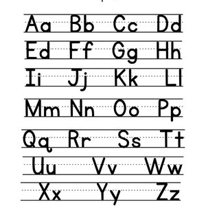 Alphabet Poster Printable Alphabet Poster Educational Wall Art ...