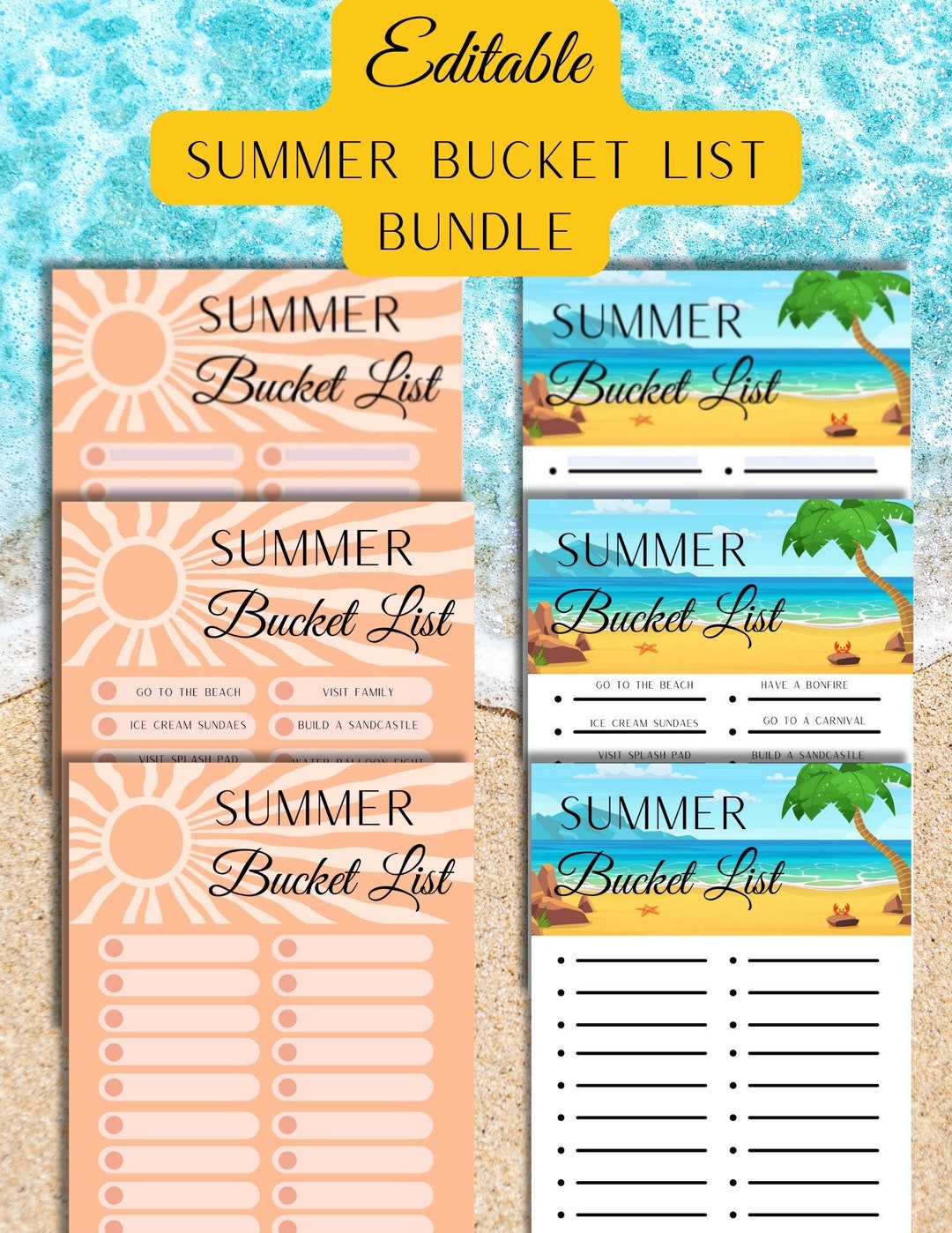 Printable Summer Bucket List for Kids and Families - Fun Activities ...
