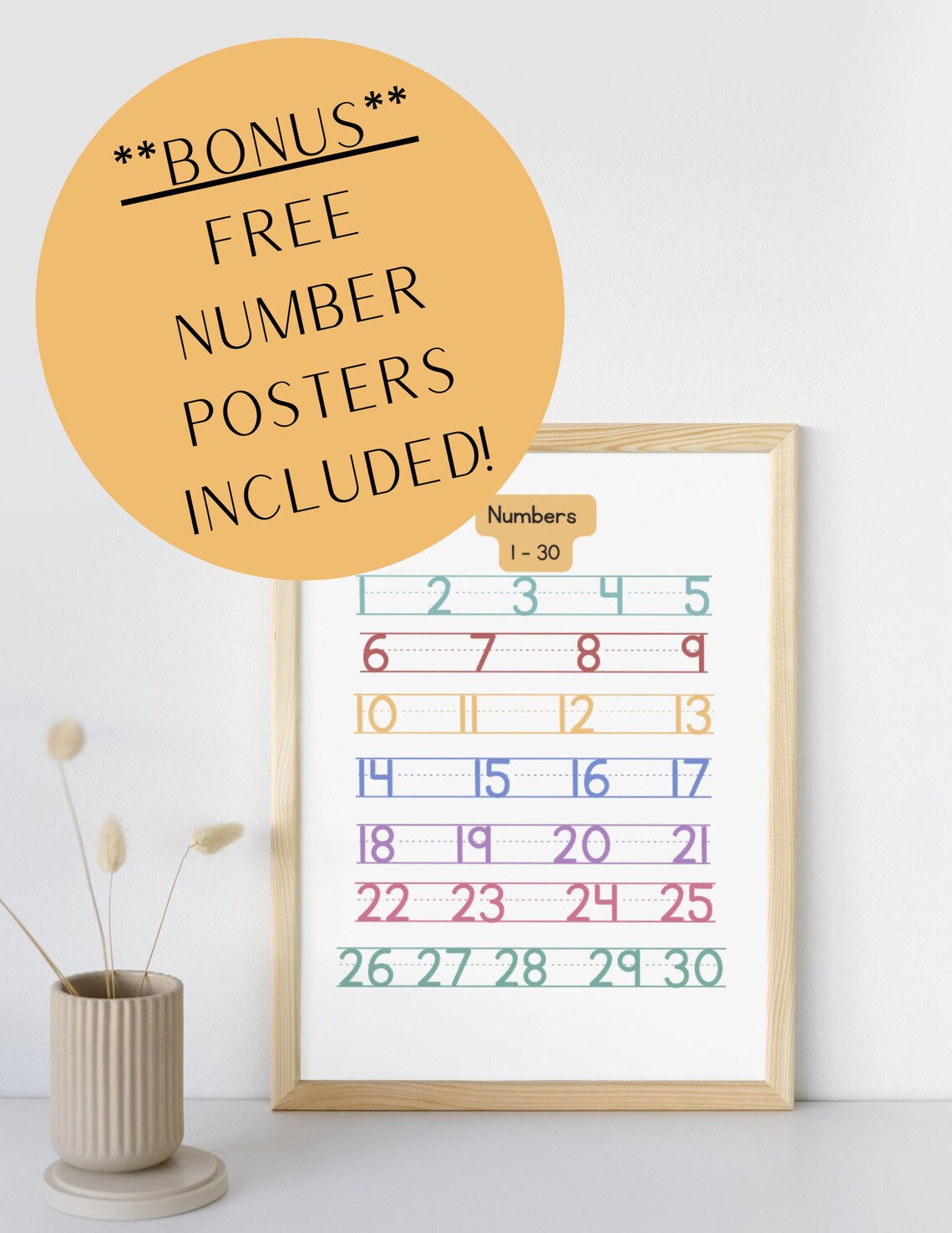 Alphabet Poster Printable Alphabet Poster Educational Wall Art ...