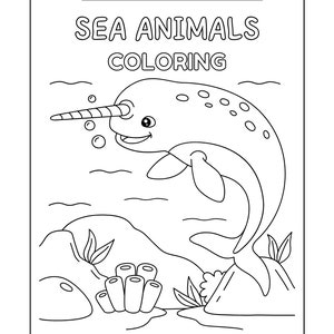 Printable Coloring Pages, Preschool Coloring, Sea Creatures, 20 Pages ...