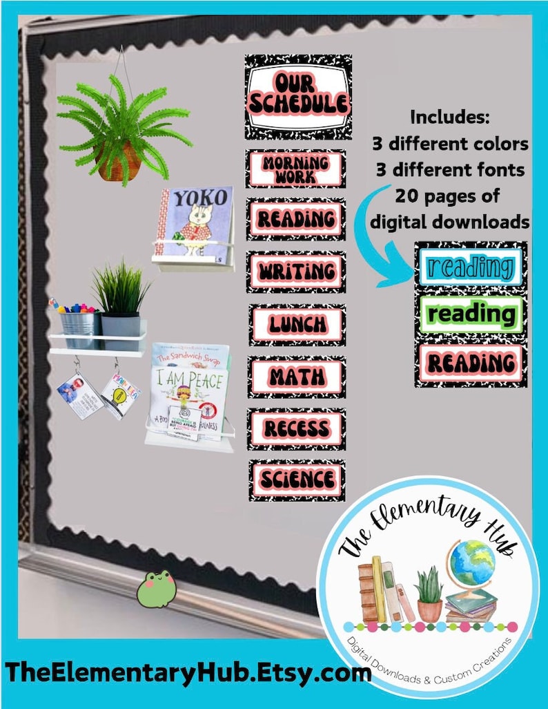 Subject Headings for Magnetic Schedules - Etsy