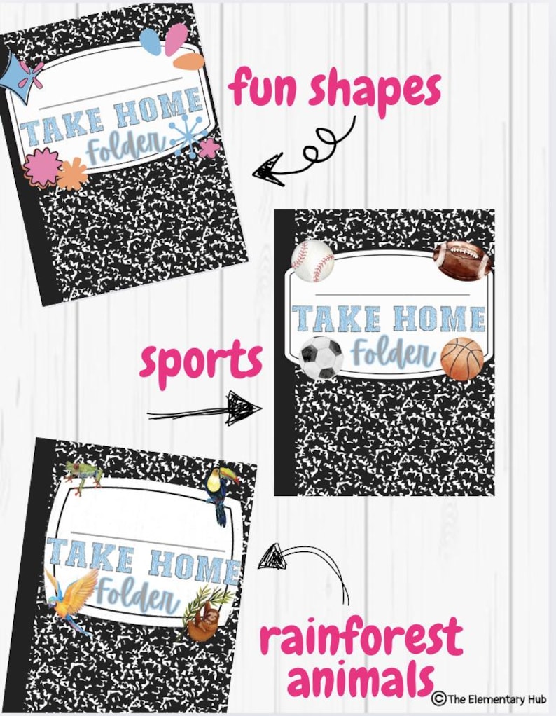 Take Home Folder Covers - Etsy