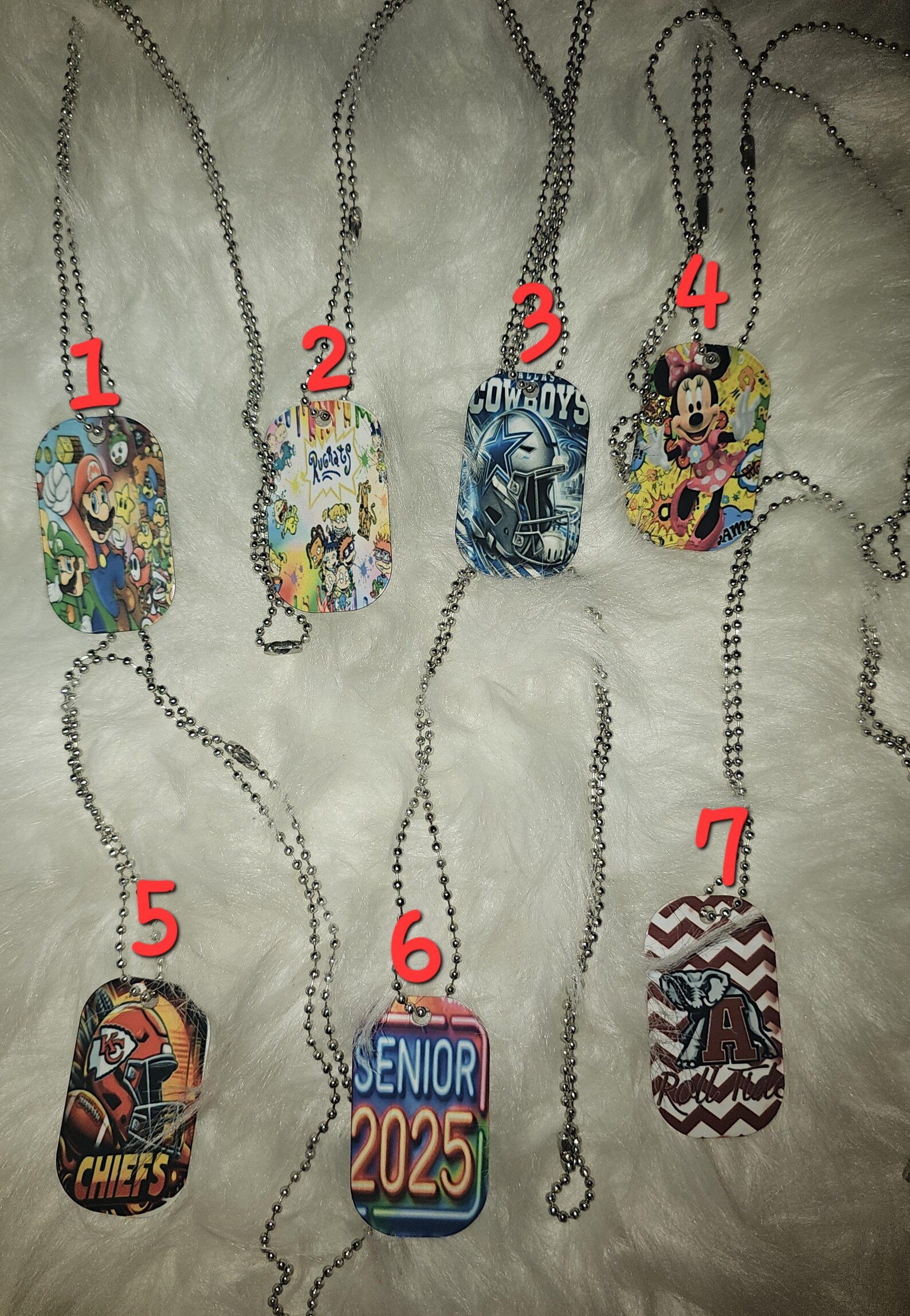 Custom Sublimation Dog Tag Necklace – Personalized Pendant With Custom ...