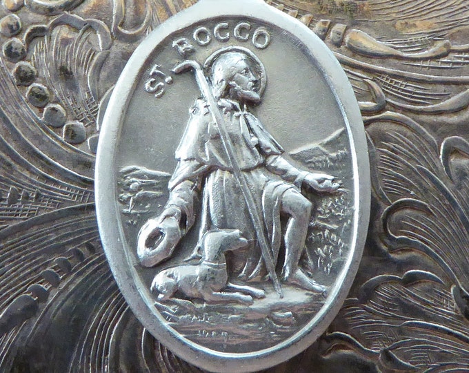 St. Rocco / Roch Protector of Dogs & Surgeons, Vintage Italian ...