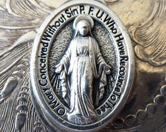Miraculous Medal of the Immaculate Conception 1830 Large - Etsy