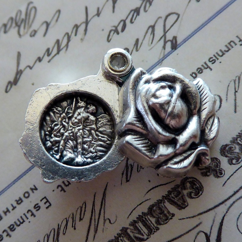 Rose Angel Locket - Etsy