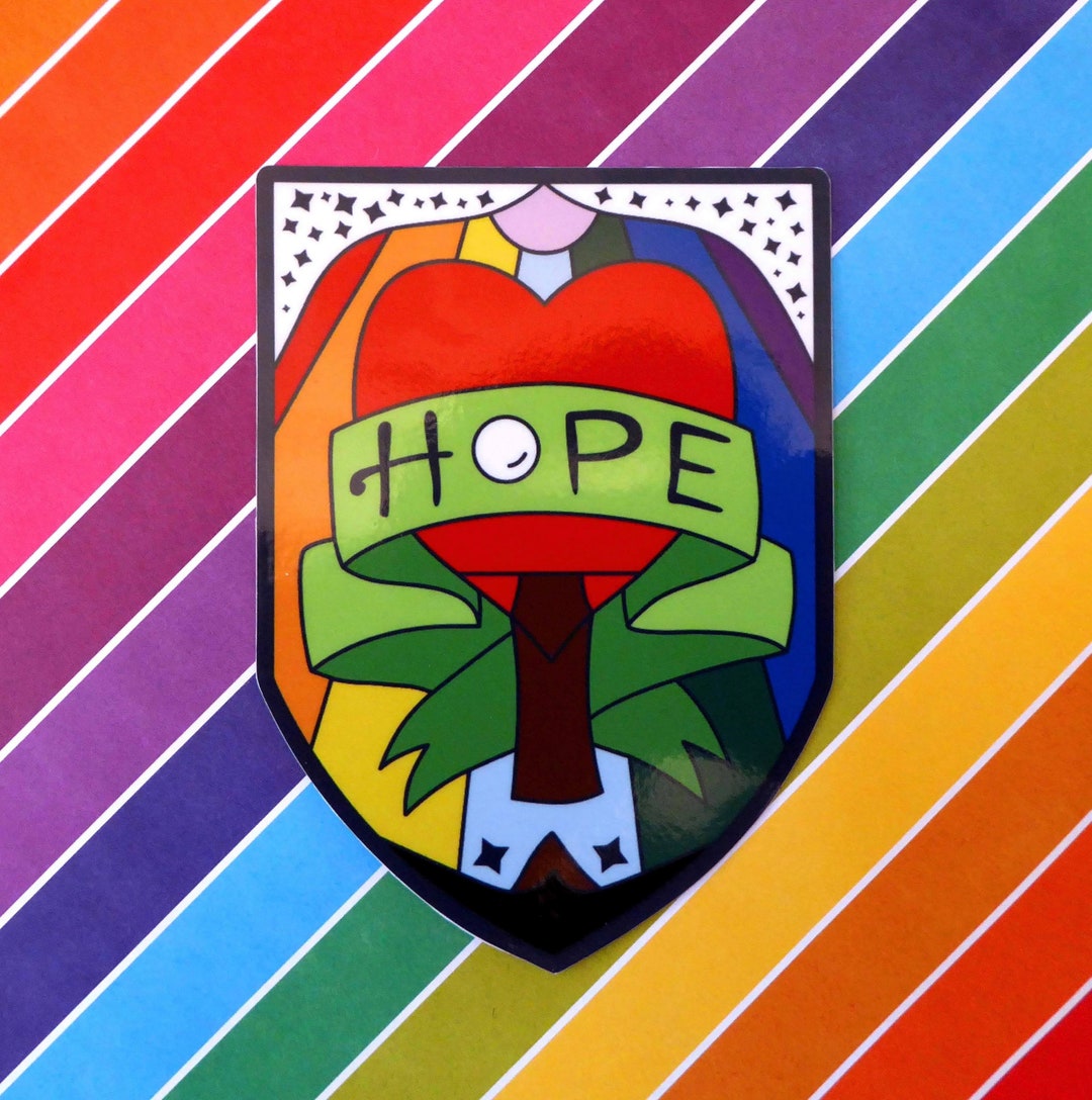 LGBTQ Rainbow Pride Flag 5" Vinyl Sticker - the Ex Voto Project "dope ...