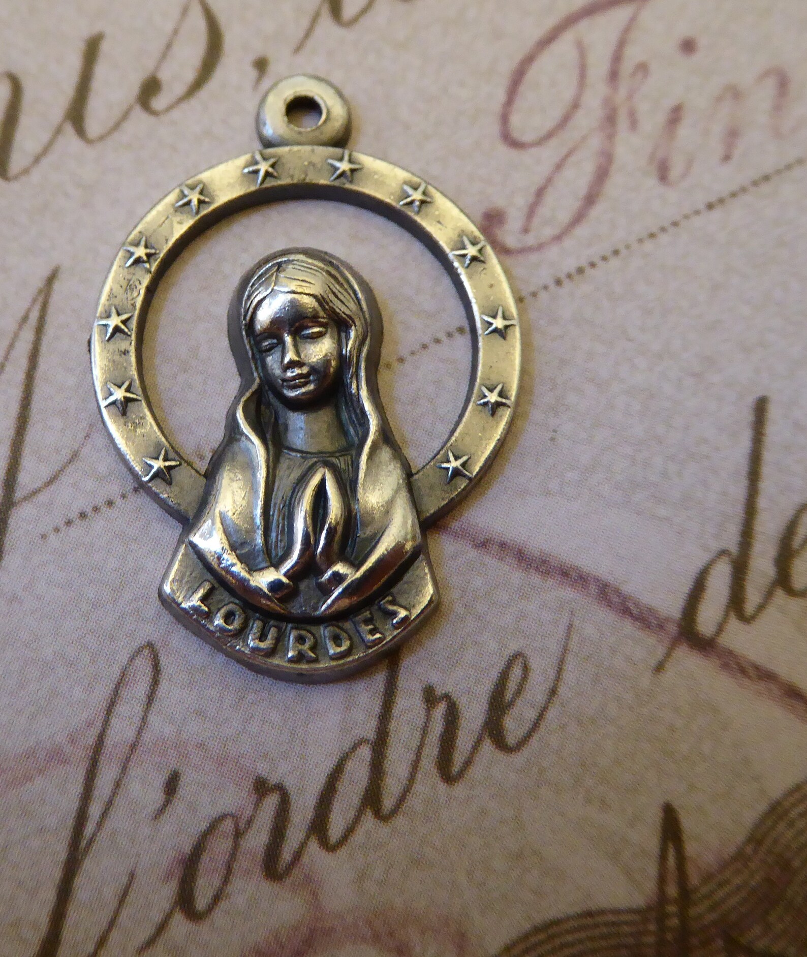 RARE CATHOLIC Halo of Stars Our Lady of Lourdes Religious | Etsy