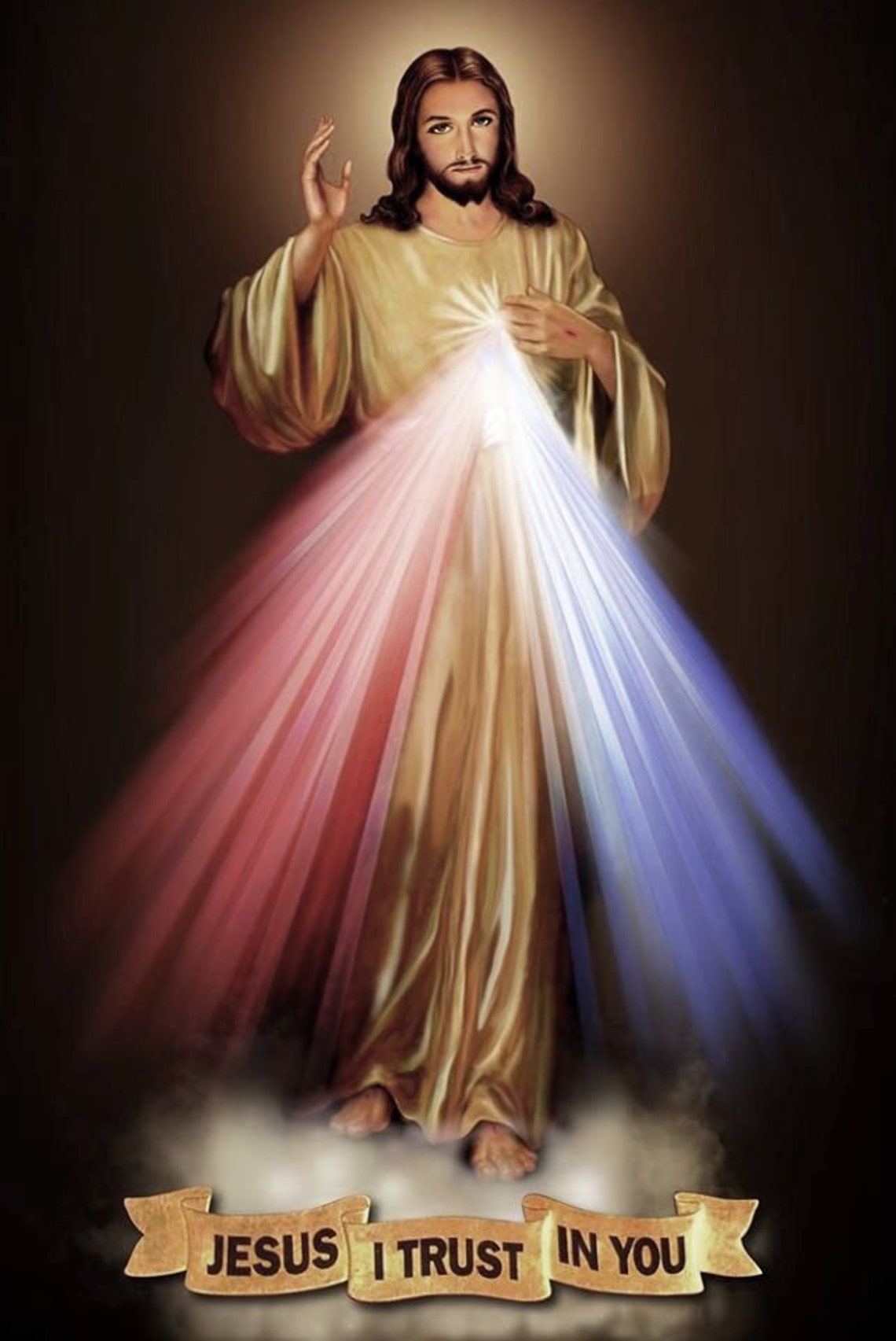 Spanish Divine Mercy Medal: Jesus I Trust in You, Jesus Yo Confio En Ti ...