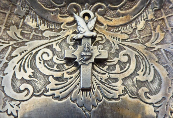 Tiny Vintage Italian Catholic Holy Cross Miraculous M… - Gem