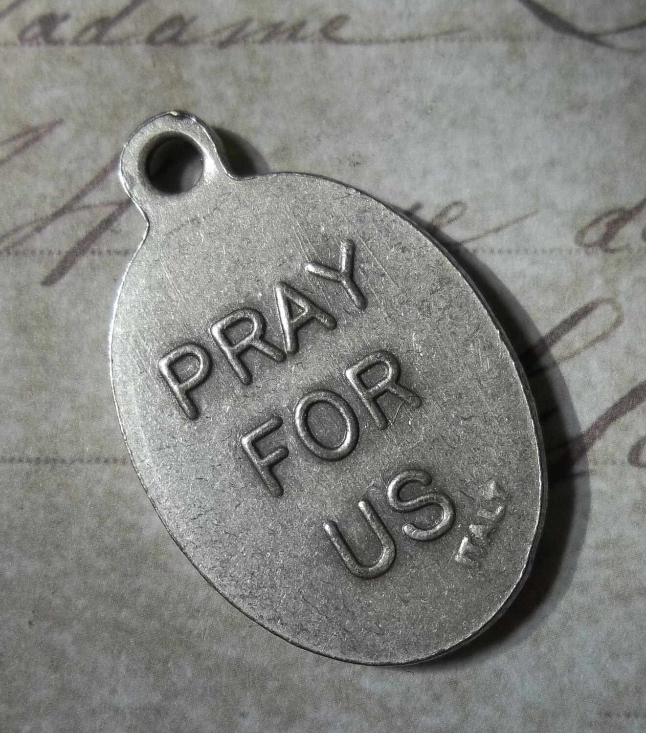 Vintage Italian Religious Medal Jesus the Good Shepherd, Flock of Sheep ...