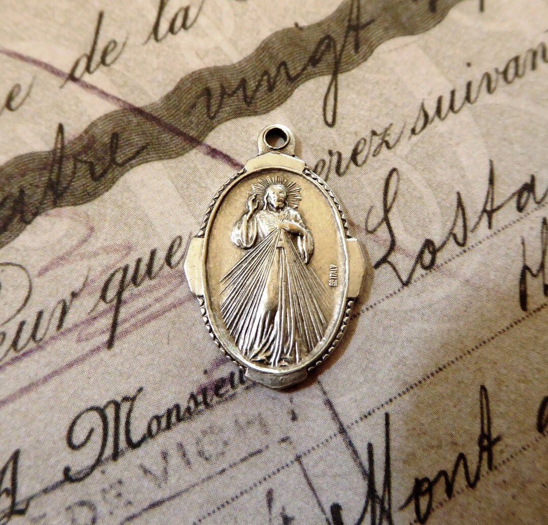 Divine Mercy Jesus I Trust in You - Italian Catholic Medal Religious ...