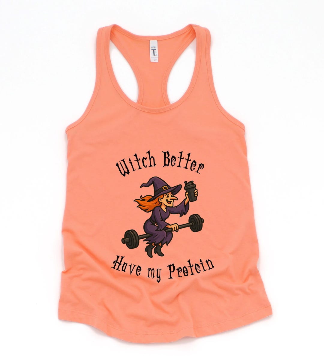 Halloween Fitness Tank for Women Witch Better Have My Protein Tank for ...