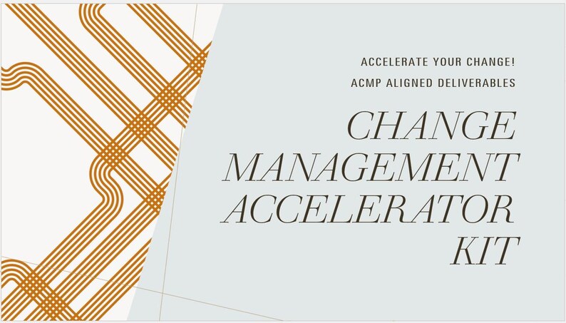 Change Management Accelerator Toolkit - Etsy