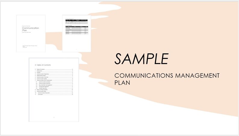 Project Communications Management Plan - Etsy