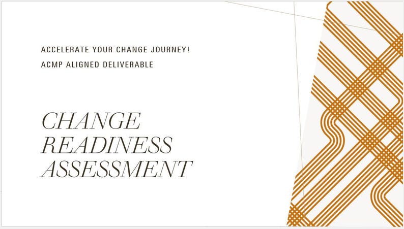 Change Readiness Assessment Template - Etsy