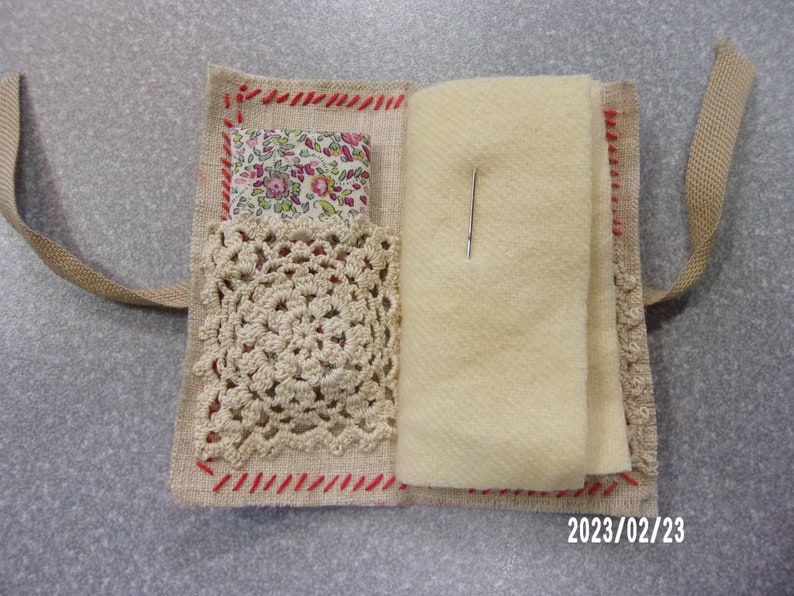 Handmade Needle Book Handsewn Needle Case Japanese & Antique Linen ...
