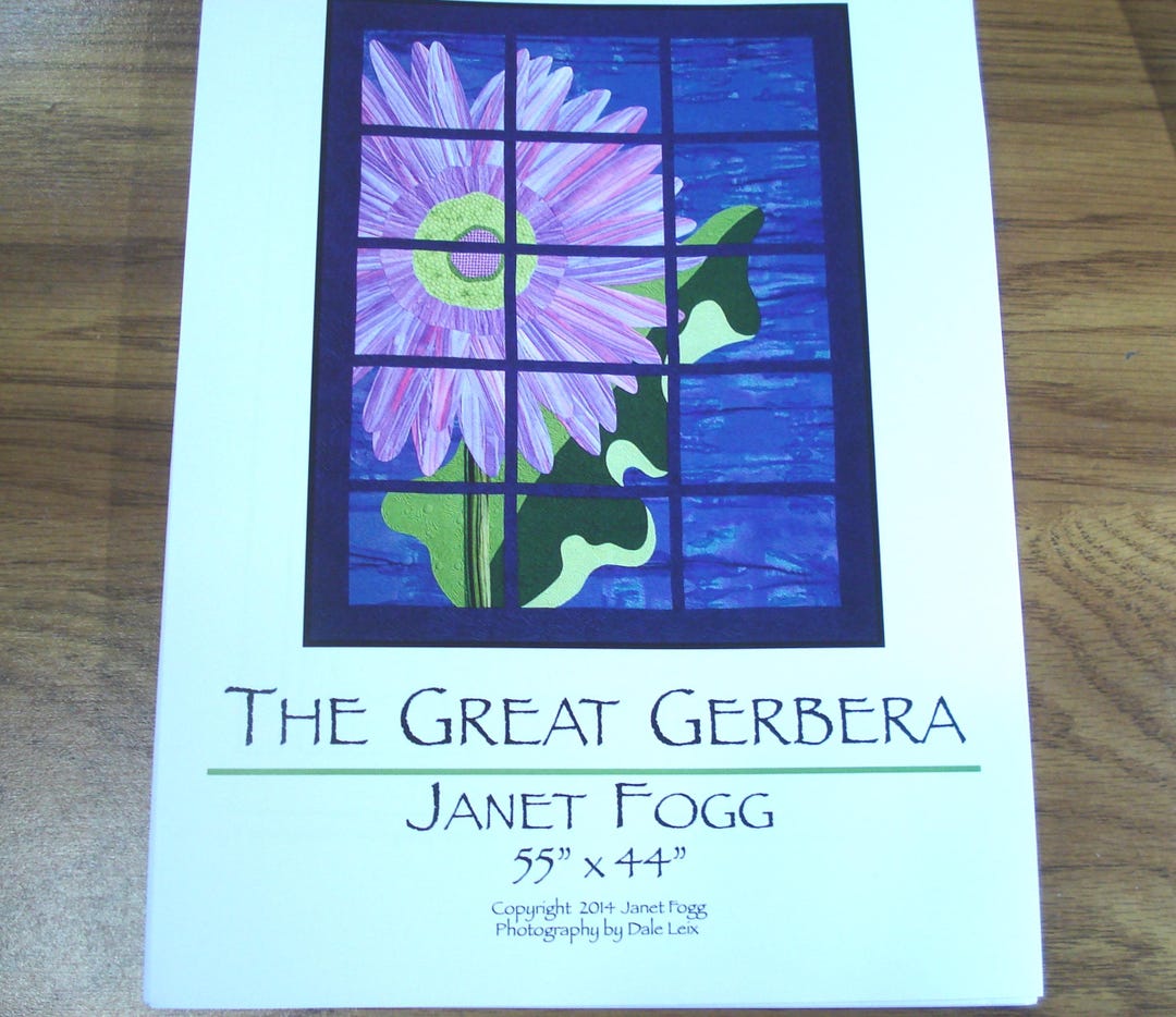 Quilting Kit - the Great Gerbera - Janet Fogg - 55" X 44" - Pinks ...