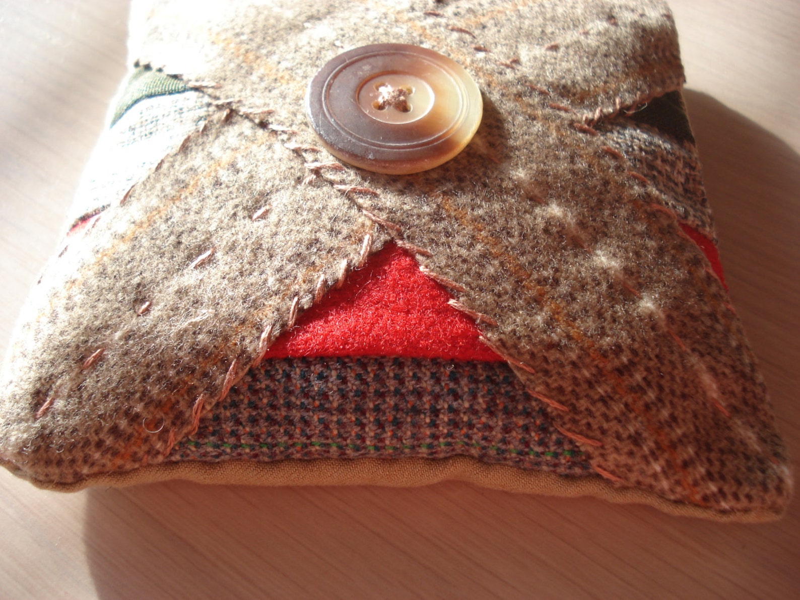 Sachet Pin Cushion Made With Antique Wool Fabrics Filled - Etsy