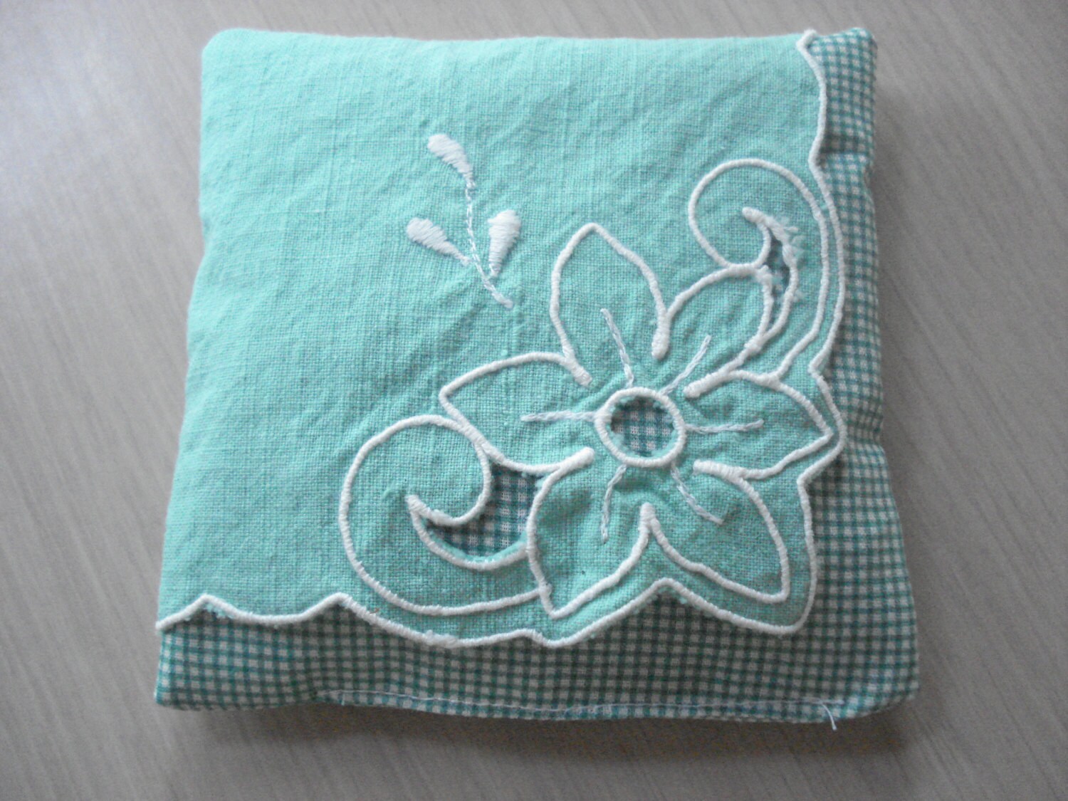 Handmade Sachet Tiny Green Check Fabric Vintage Green - Etsy