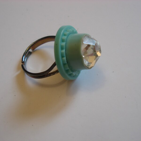 Rhinestone Button - Etsy