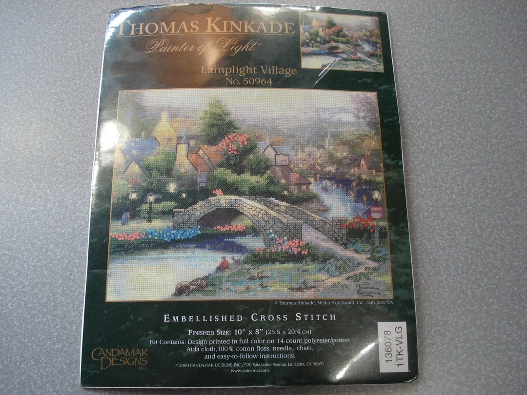 Unopened Vintage 2000 Embellished Cross Stitch Kit - Lamplight Village ...