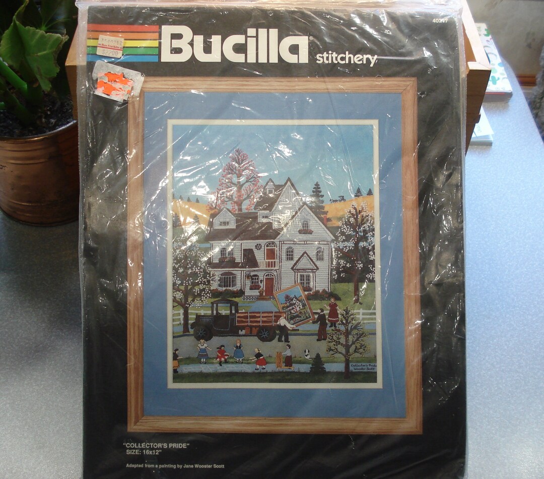 Unopened Vintage Embroidery Kit - Bucilla Stitchery - Collectors Pride ...
