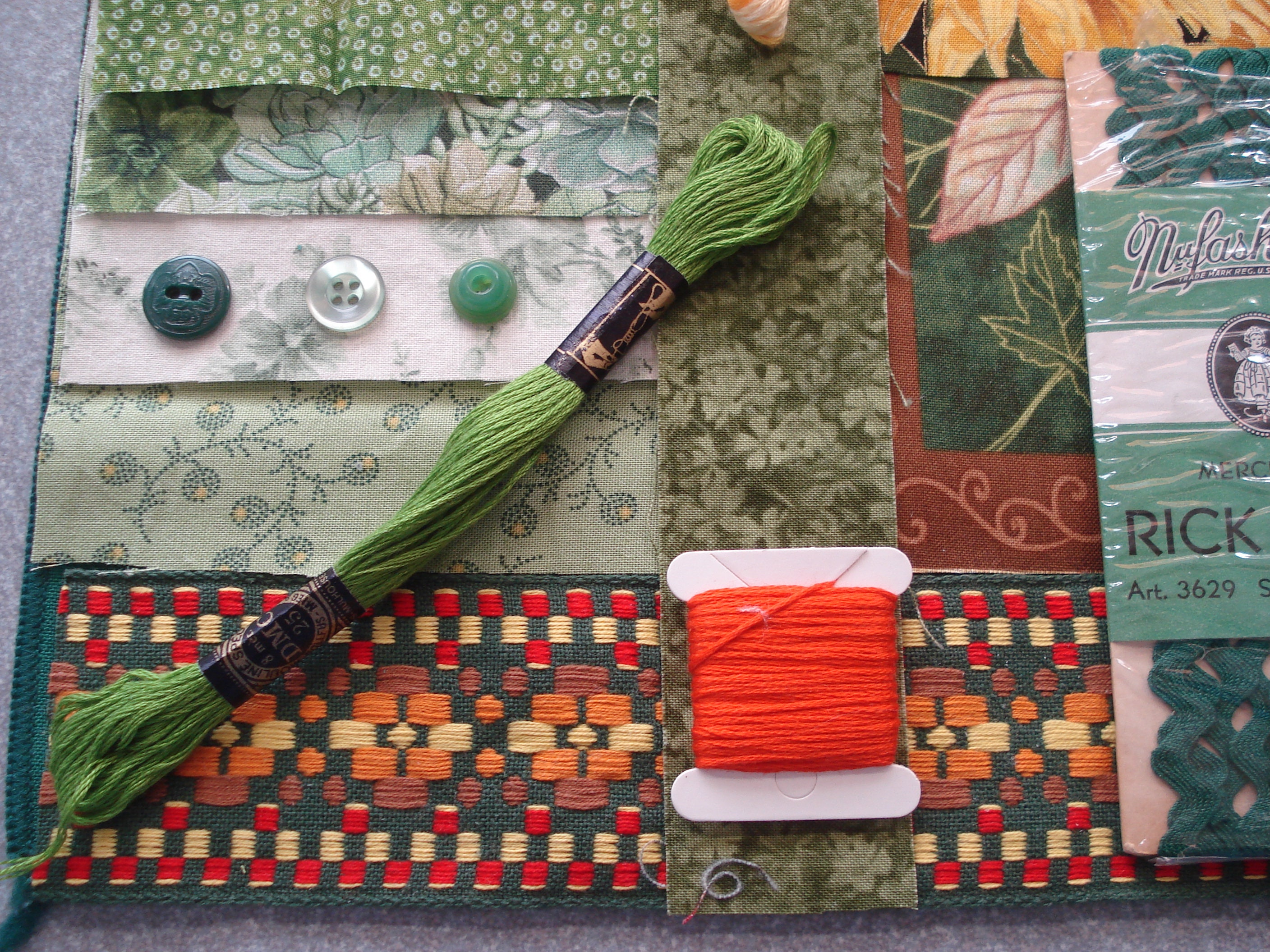 Sunflower Slow Stitch Kit - Slow Sewing Inspiration Kit - Junk Journal ...