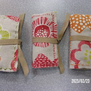 Handmade Needle Book Handsewn Needle Case Japanese & Antique Linen ...